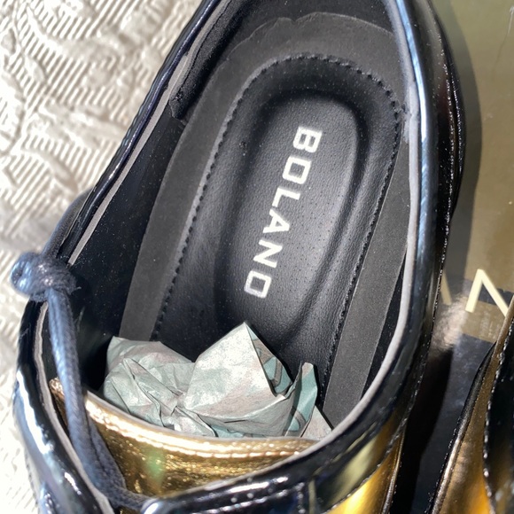 boland | Shoes | Mens Oxford Boland Tuxedo Dress Shoes Black Gold 95 ...